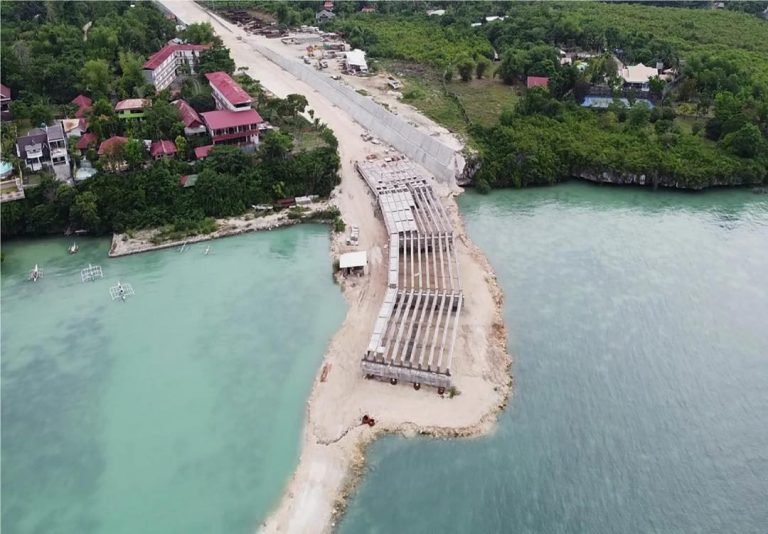 Panglao-Tagbilaran City Offshore Connector Bridge Latest Aerial Update