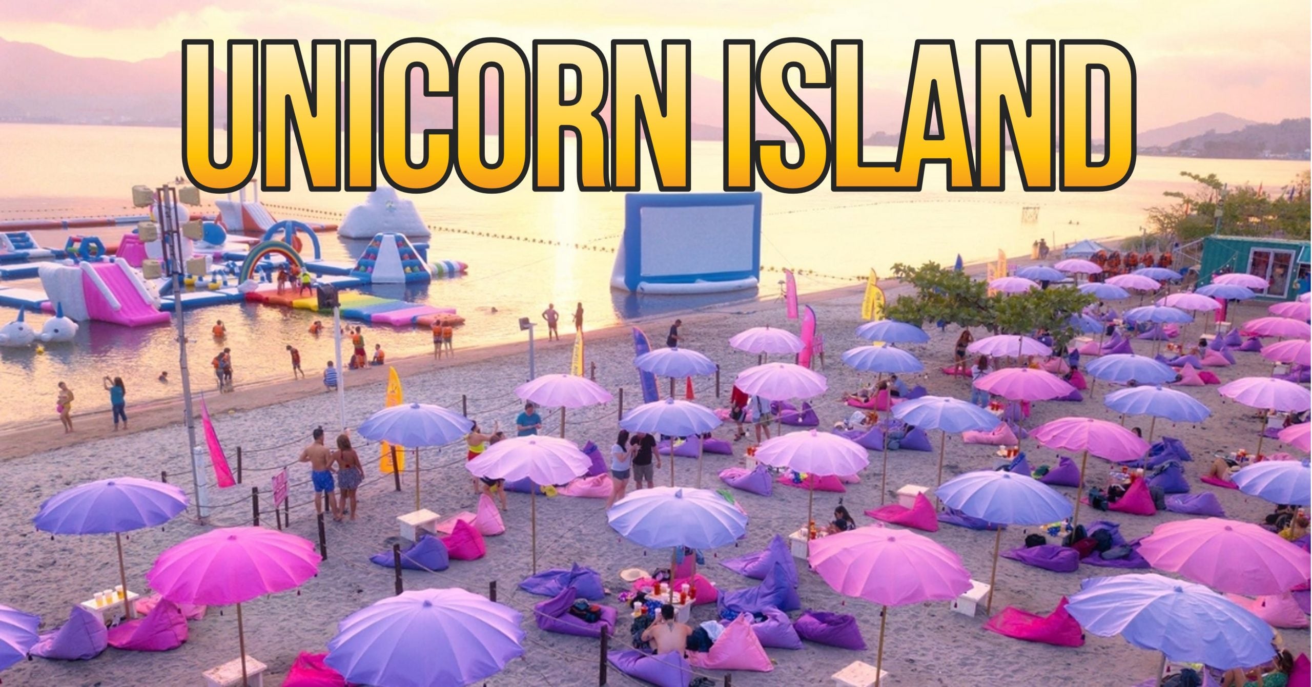 Unicorn Island in the Philippines at Asia's Biggest Floating Playground