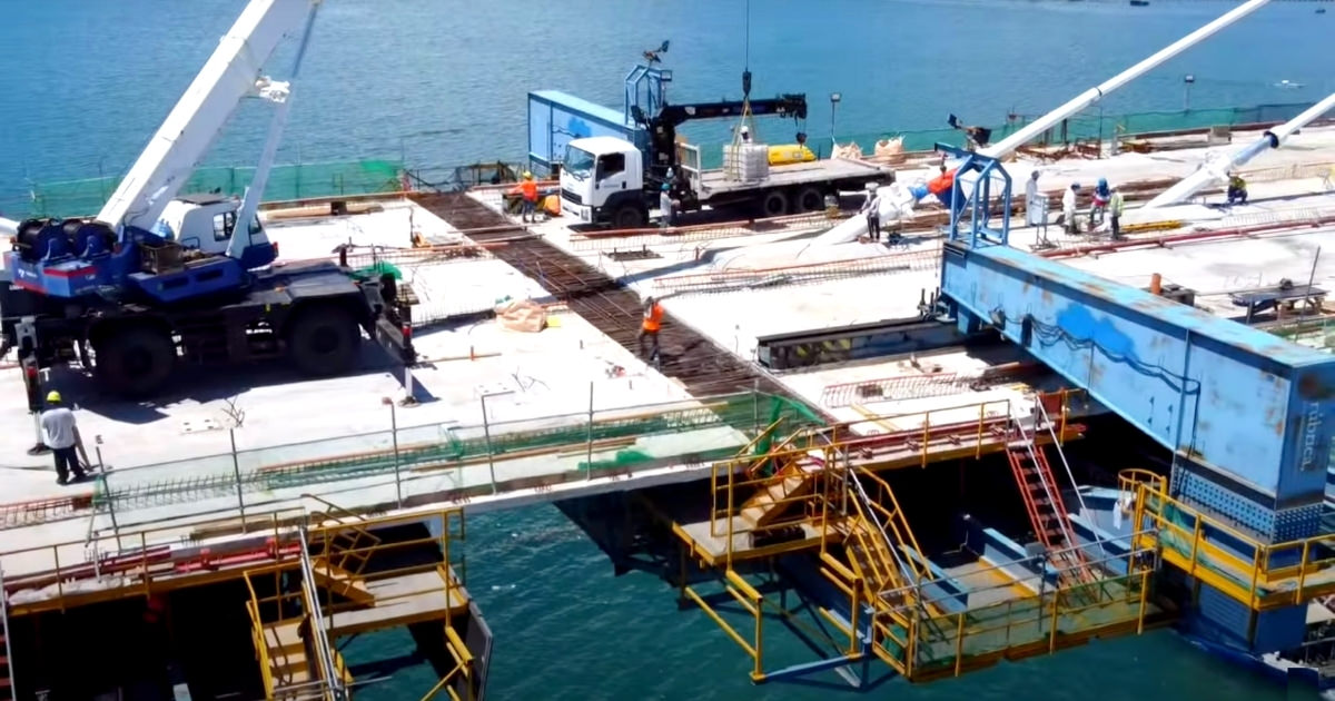 Closer Gap at the Cebu-Cordova Bridge Latest Aerial Update