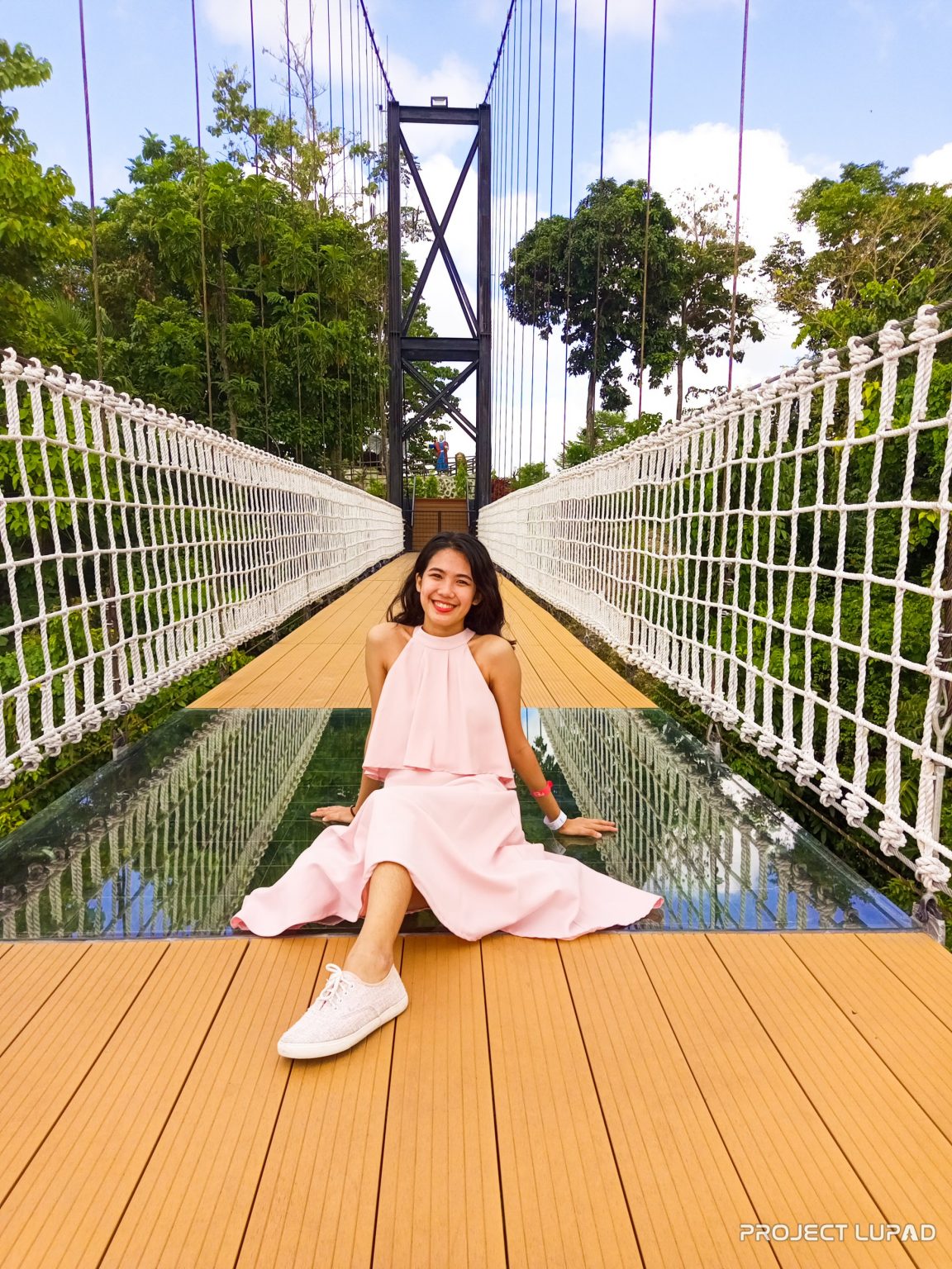 Glass Skye Walk Hanging Bridge at Amaya View in Cagayan de Oro