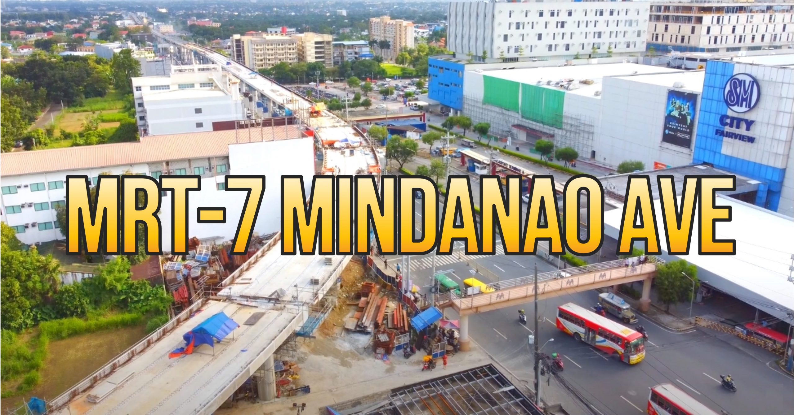 MRT-7 Fairview Mindanao Avenue Aerial Update as of September 25, 2021