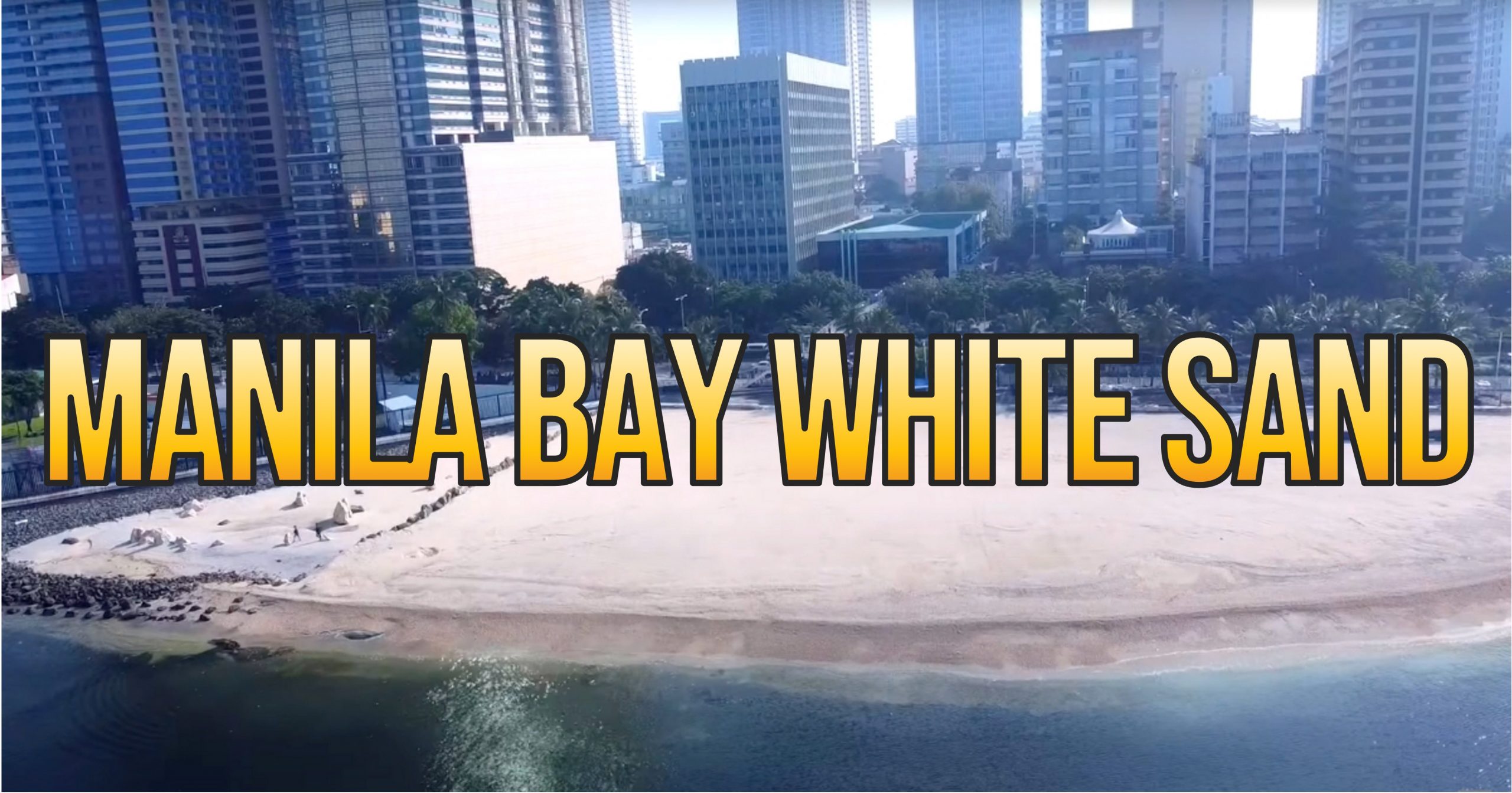 Manila Bay White Sand Actual Aerial Footage as of September 14, 2021