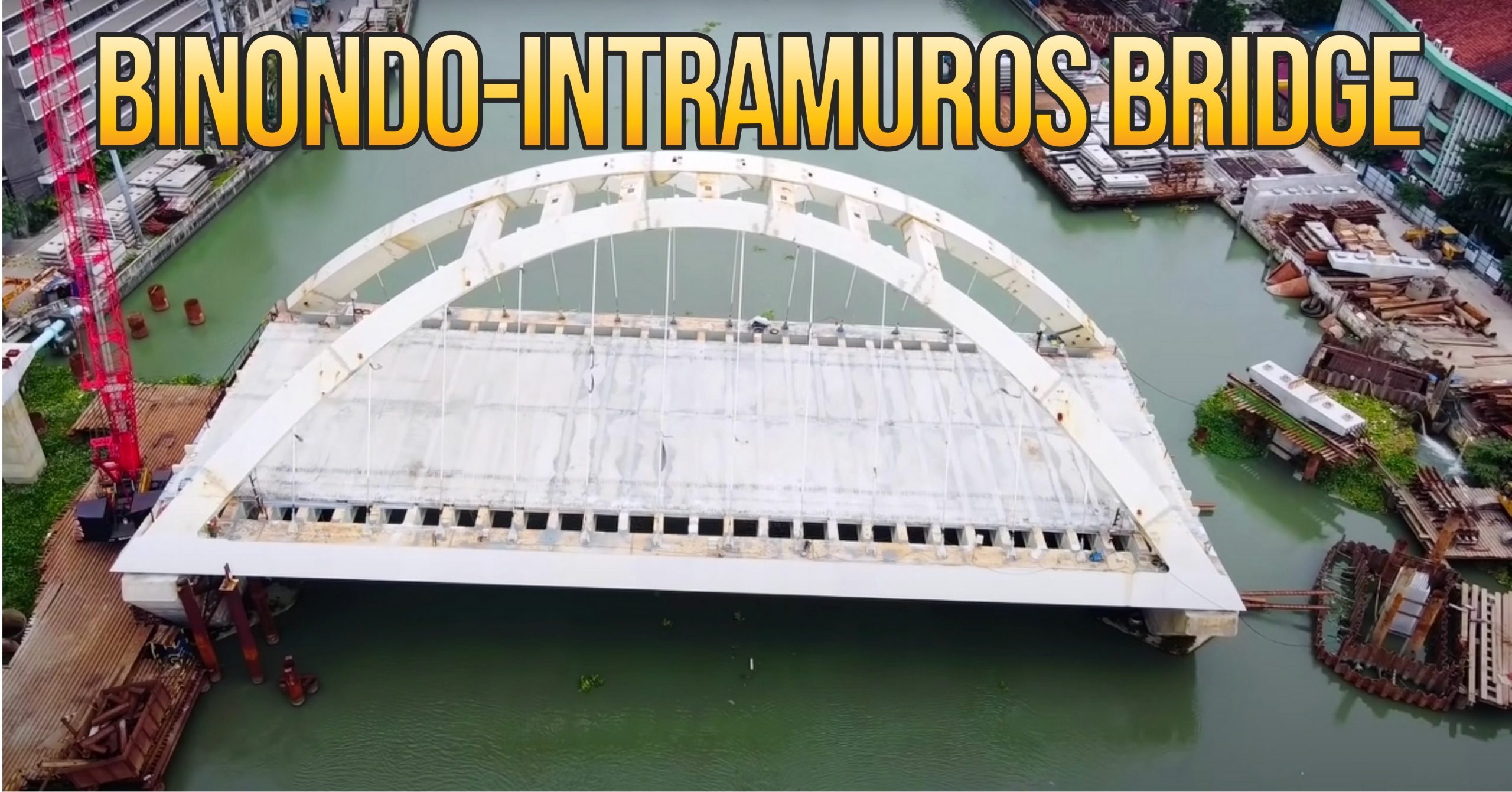Binondo-Intramuros Bridge Latest Aerial Update as of October 2021