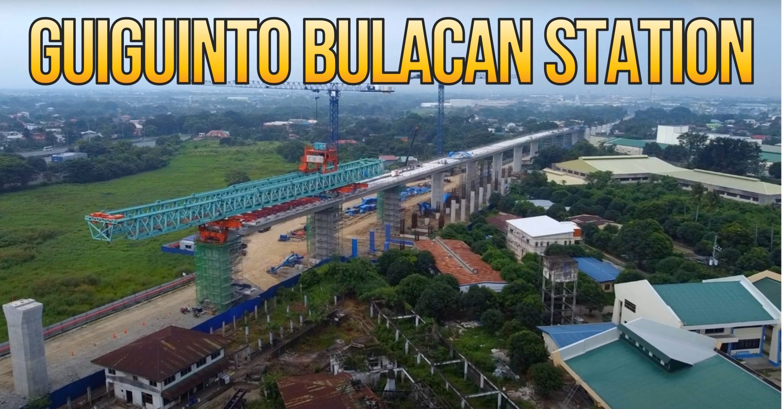 Guiguinto Bulacan Station of NSCR Railway Project as of October 2021