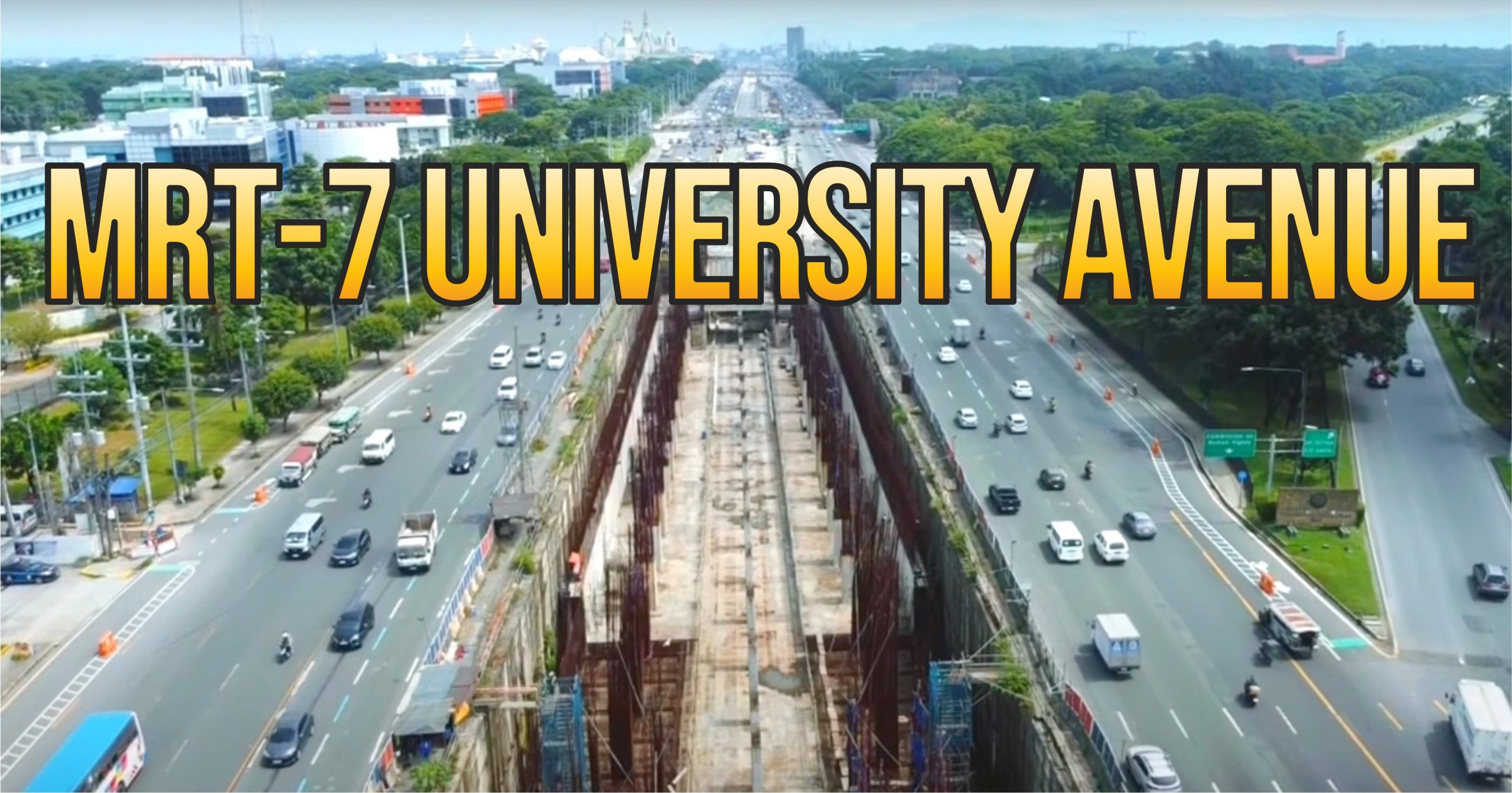MRT-7 University Avenue Underground Station as of October 2021