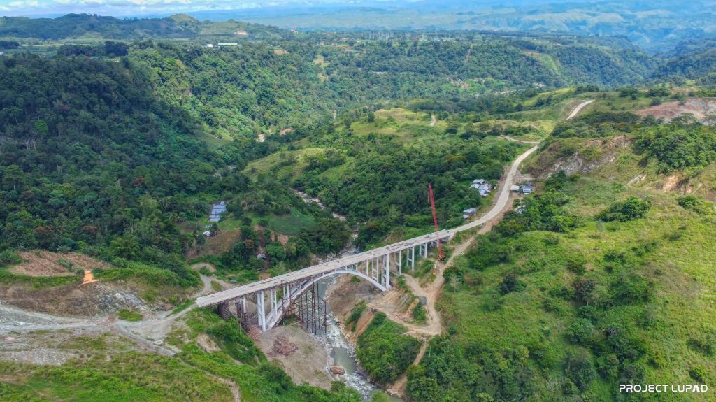 Mangima-Agusan Canyon Bypass Road as of October 2021