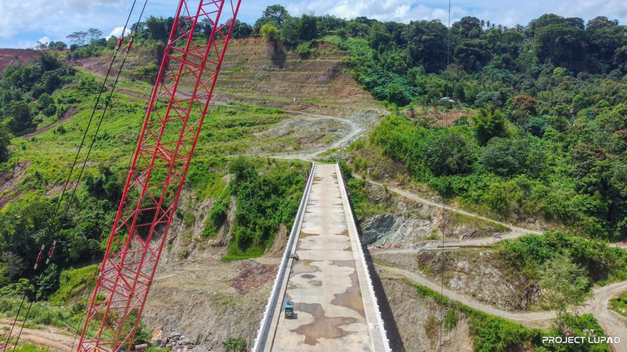 Mangima-Agusan Canyon Bypass Road as of October 2021