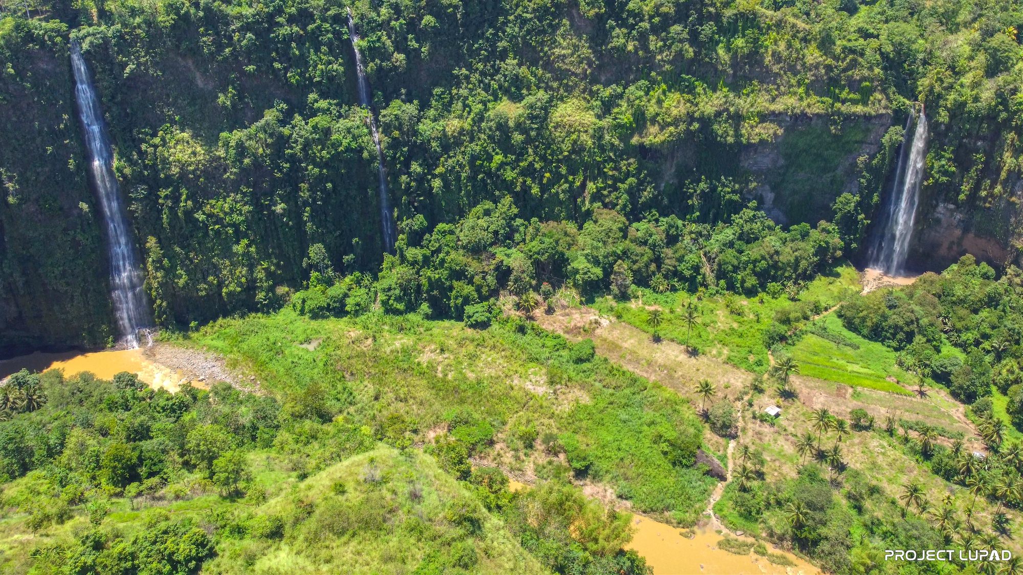 Triple Waterfalls at Balangikog Falls in Bukidnon