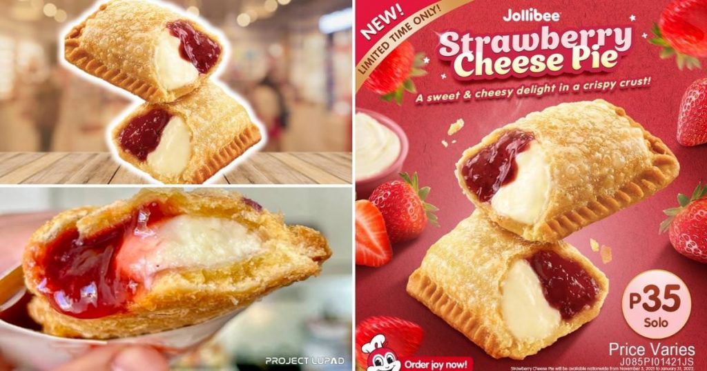 A Must Try! New Jollibee Strawberry Cheese Pie