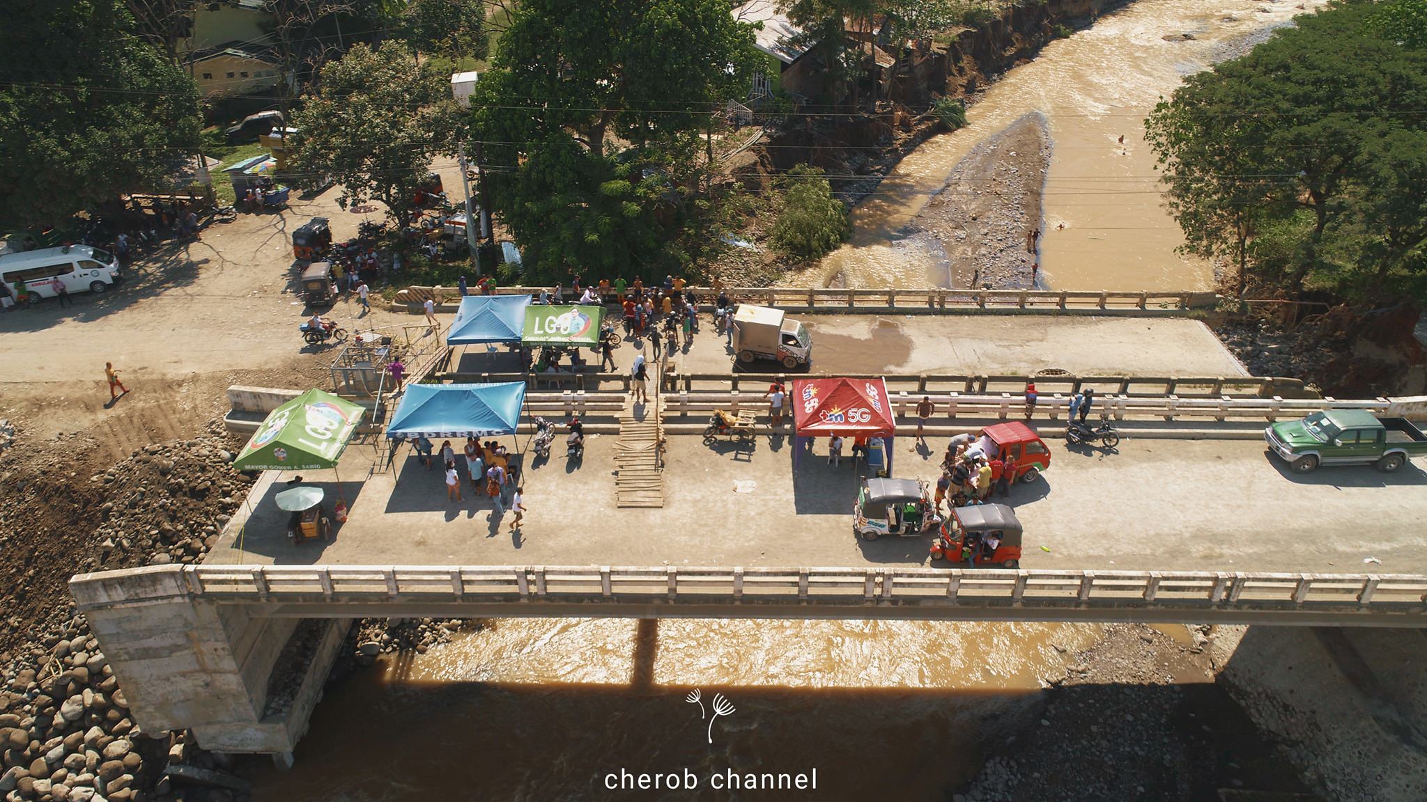 Tagoloan's Sta. Ana Bridge Typhoon Odette Aftermath Aerial Survey