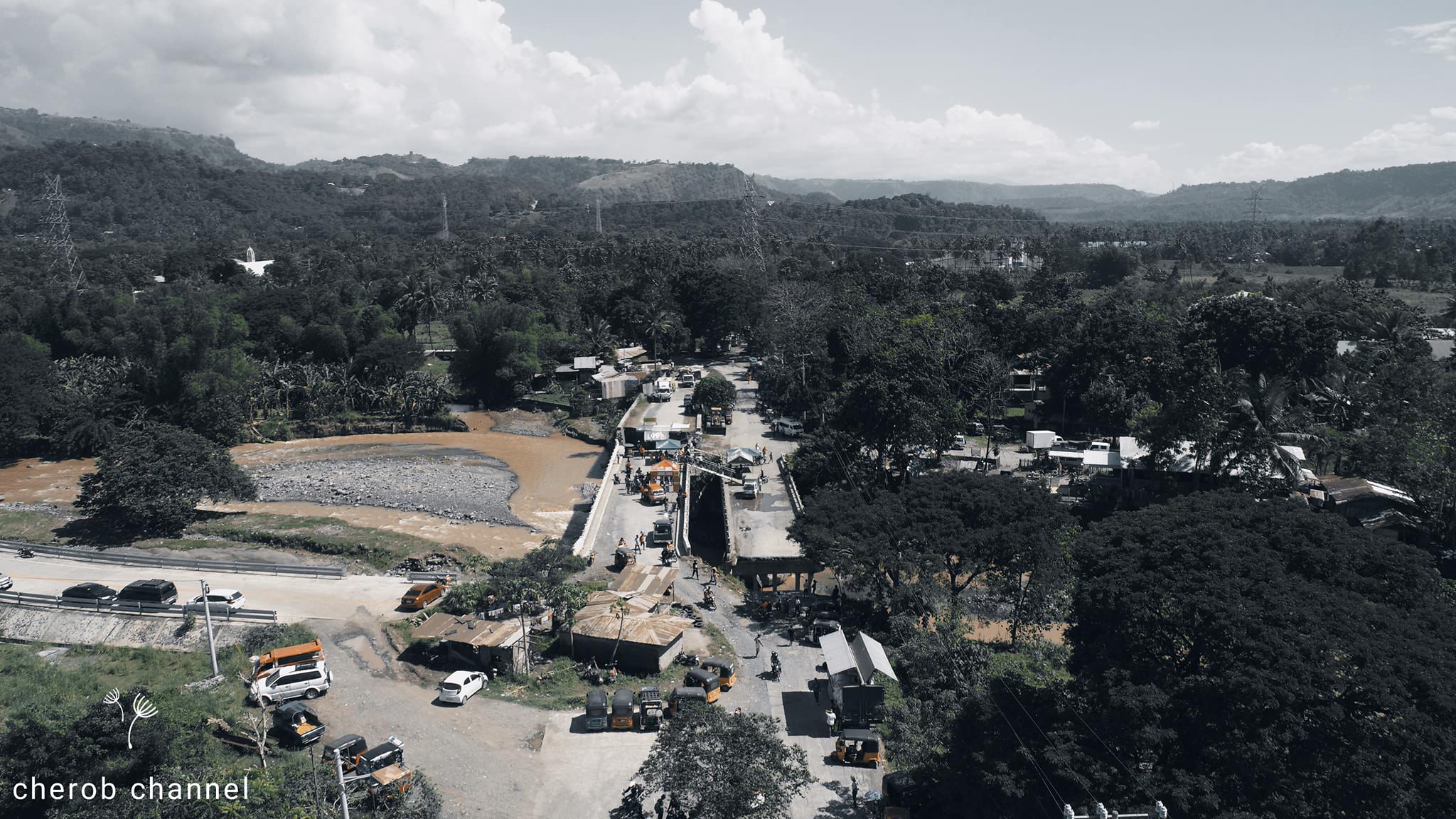 Tagoloan's Sta. Ana Bridge Typhoon Odette Aftermath Aerial Survey