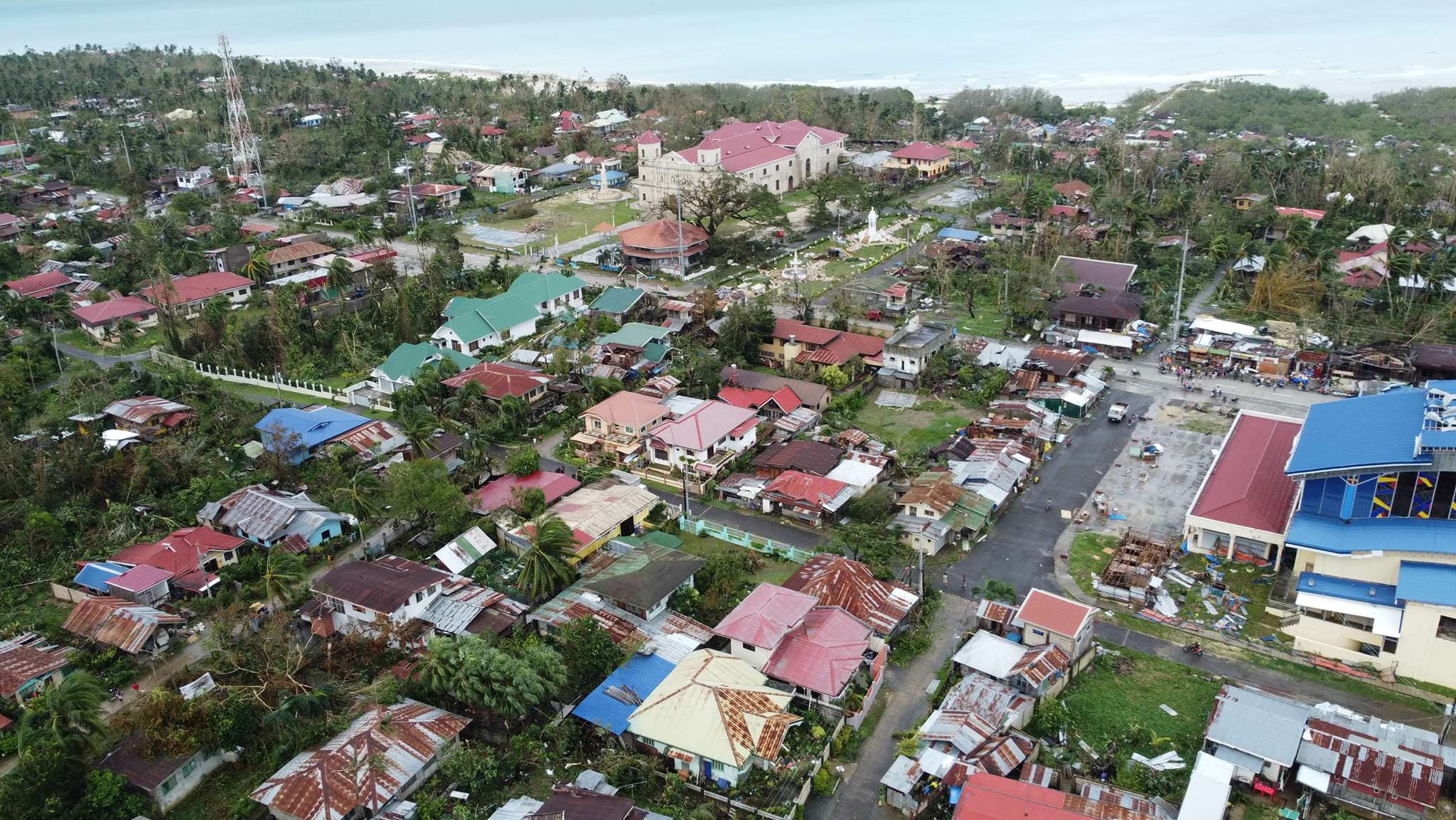 Typhoon Odette Aftermath Aerial Survey in Loon, Bohol