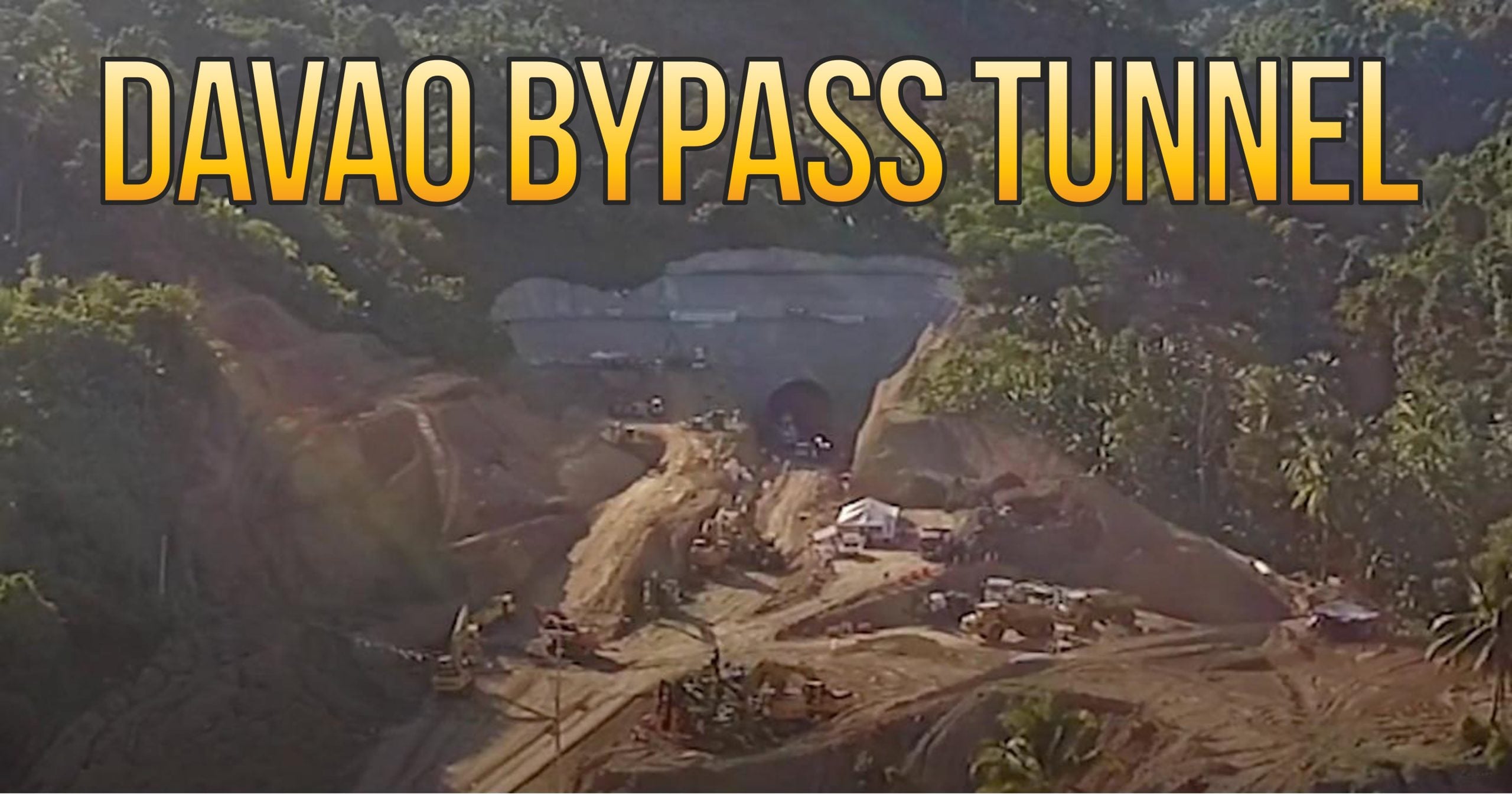 Davao Twin Tunnel Bypass Road as of January 2022