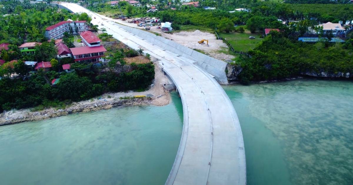 Panglao-Tagbilaran City Offshore Connector Bridge as of January 2022