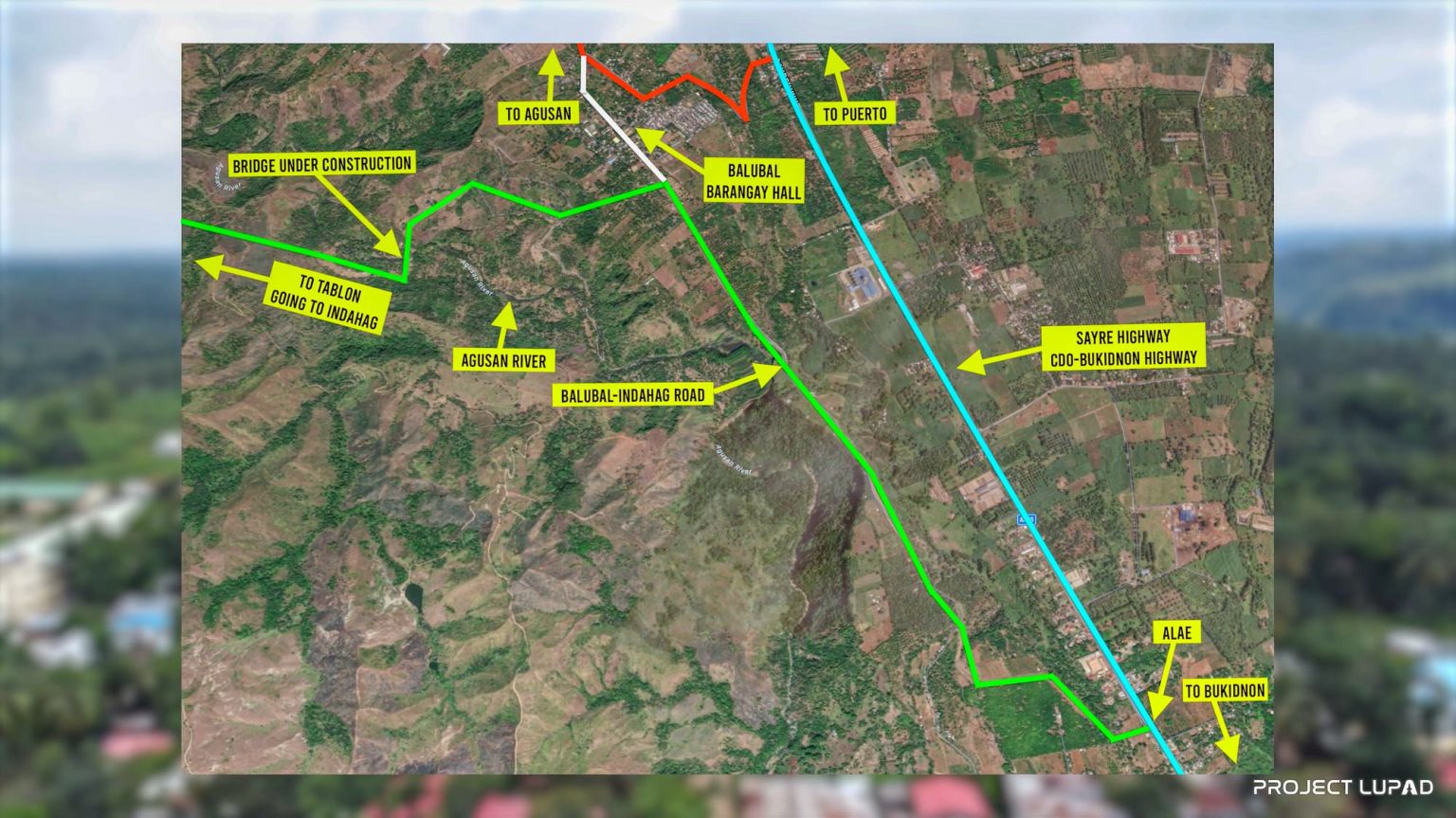 New Balubal-Indahag Mountain Diversion Road in CDO as of March 2022