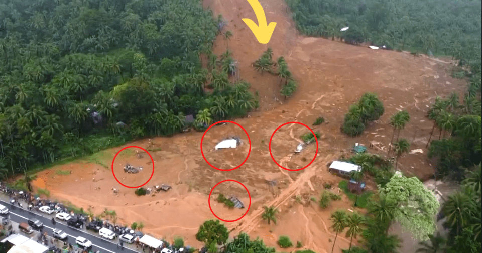 Landslide in Baybay, Leyte Agaton Aftermath Aerial Survey