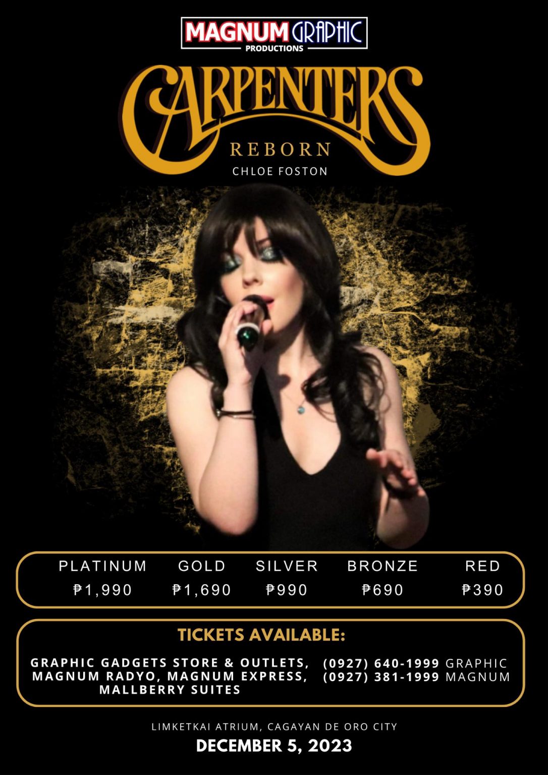 Experience the Carpenters featuring Chloe Foston Live in CDO