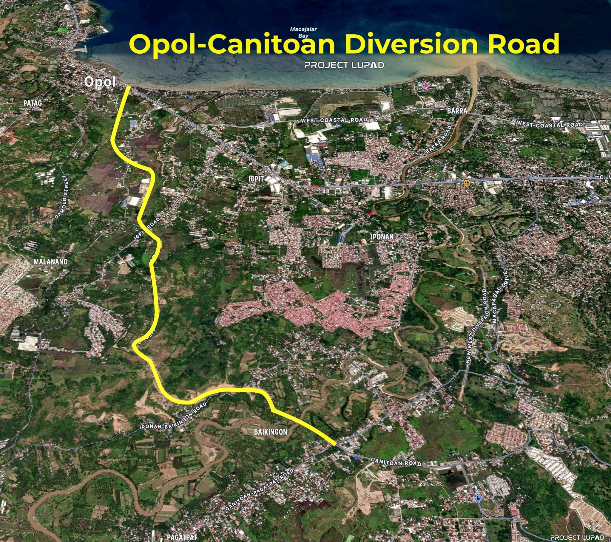Completion of Opol-Canitoan Diversion Road: 5 Segments Left